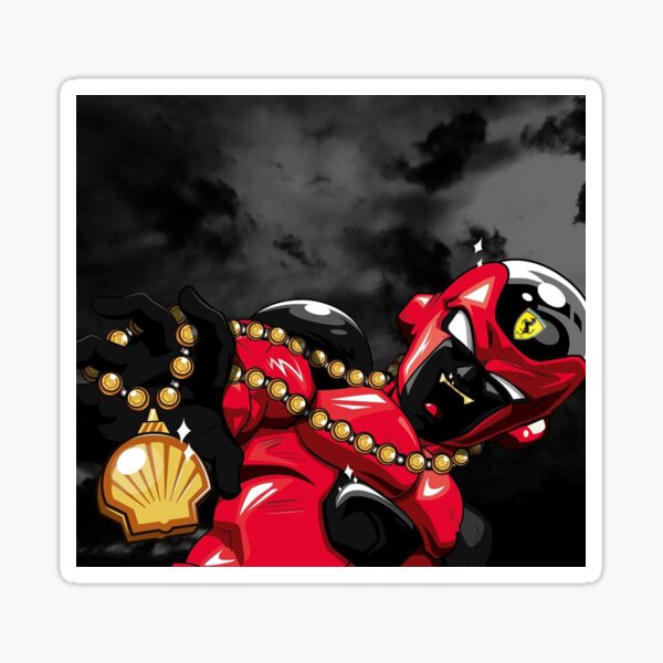 "DBZ Red Aesthetics Freezer" Sticker for Sale by Delario1337 | Redbubble