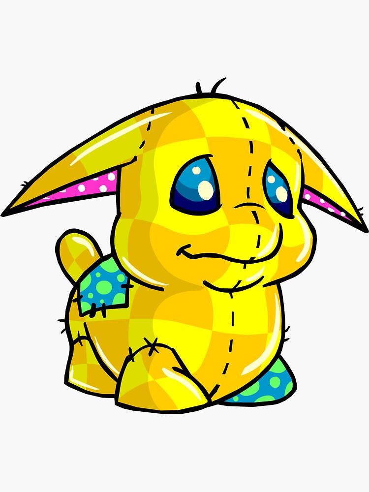 "Plushie Poogle - Neopets" Sticker for Sale by neostickers | Redbubble