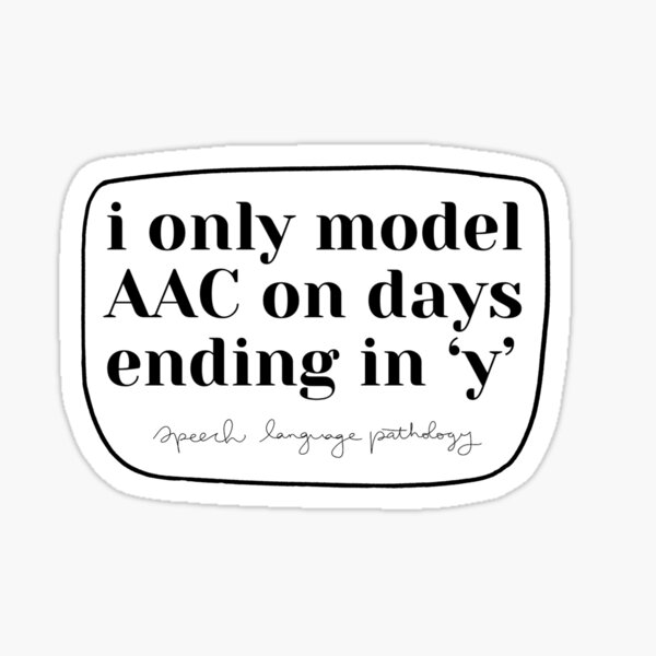 "model AAC" Sticker for Sale by gillianemily | Redbubble