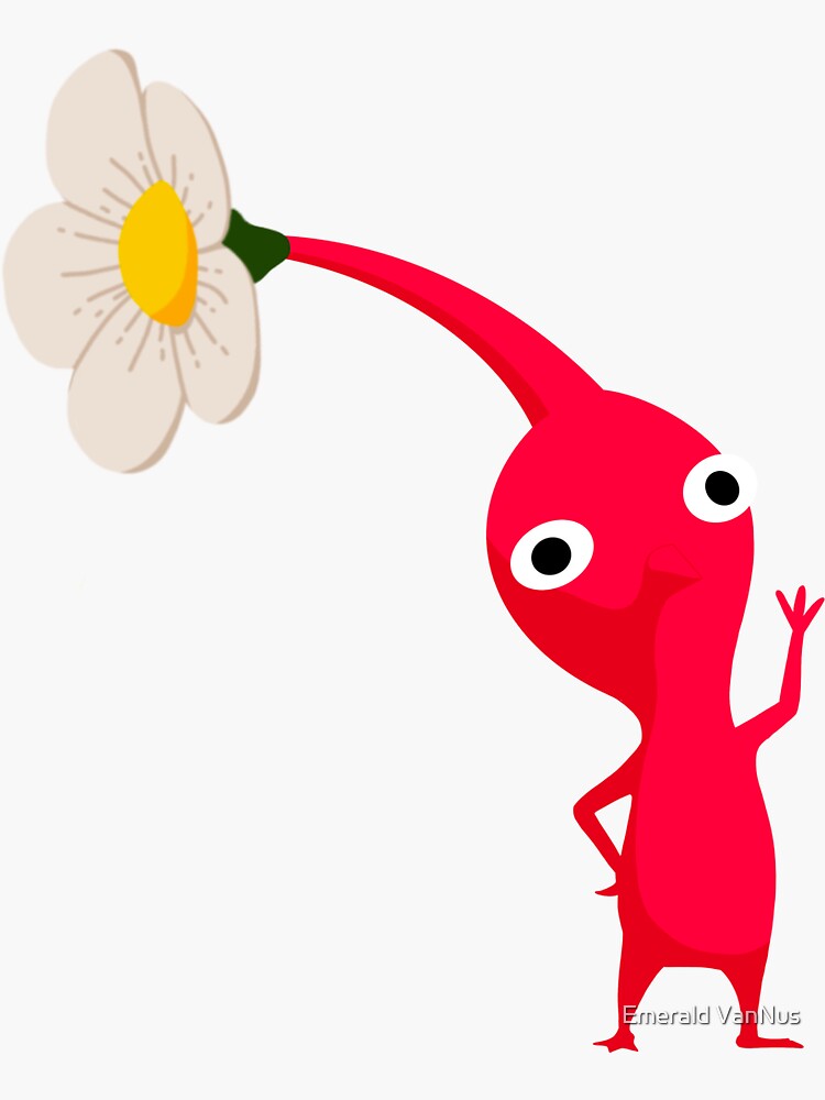 "Red (Fire) Pikmin" Sticker for Sale by evannus | Redbubble