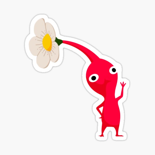 "Red (Fire) Pikmin" Sticker for Sale by evannus | Redbubble