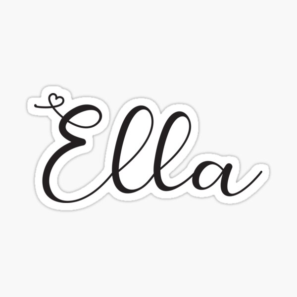 "Ella Girl Baby Names" Sticker for Sale by CoLoRLifeDesign | Redbubble