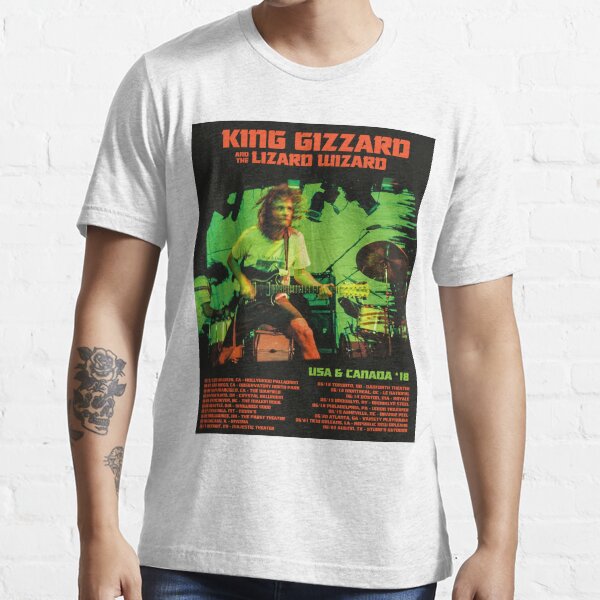 "King Gizzard and the Lizard Wizard tour Poster " T-shirt for Sale by ...