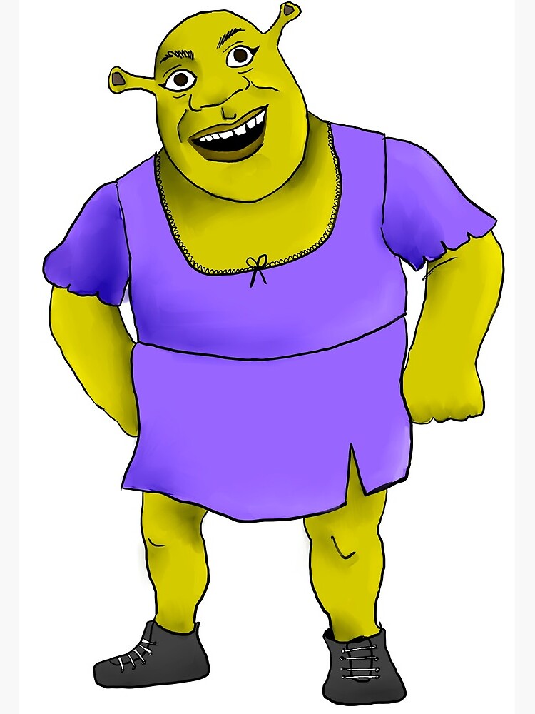 "Trendy beautiful cursed shrek" Photographic Print for Sale by ...