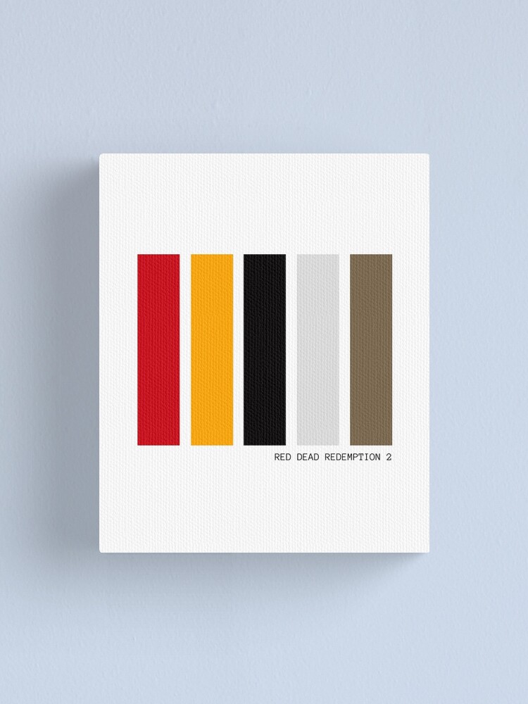 "Red Dead Redemption 2 Minimalist Color Palette" Canvas Print for Sale ...