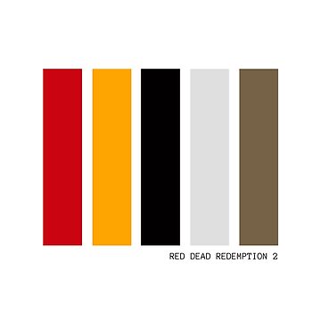 "Red Dead Redemption 2 Minimalist Color Palette" Canvas Print for Sale ...