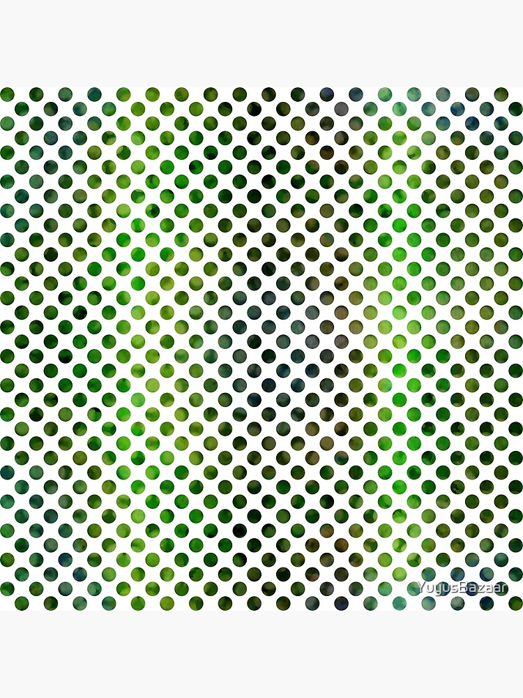 "Polka dot pattern - Shades of green" Poster by YuyusBazaar | Redbubble