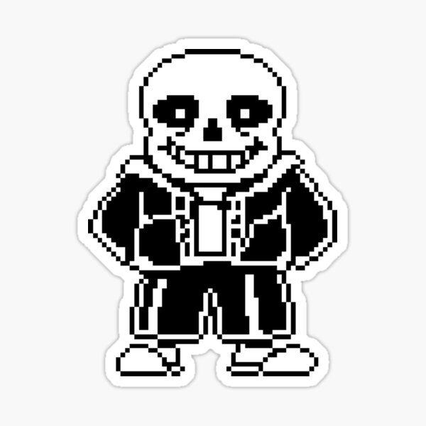 "Undertale - Sans" Sticker by RUDZDUZG | Redbubble
