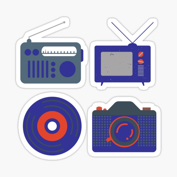 "Retro Tech" Sticker by Seakwin | Redbubble