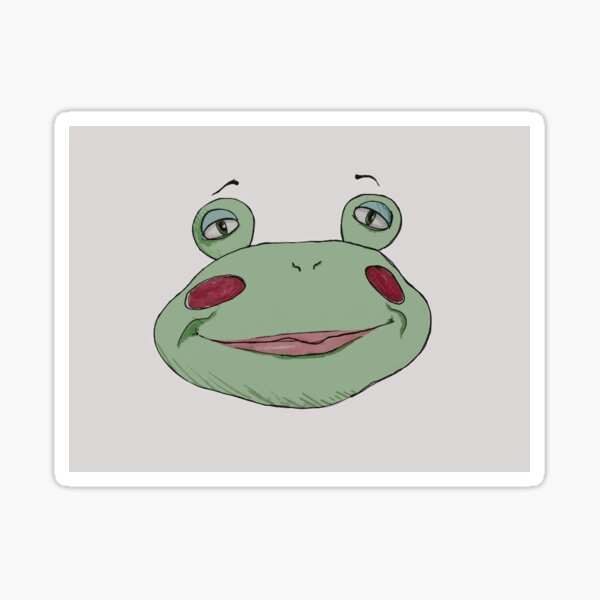 "Weird funny frog " Sticker for Sale by CarolynHunter | Redbubble