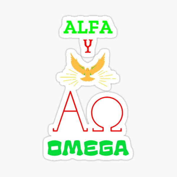 "Alpha and Omega" Sticker for Sale by Romador | Redbubble