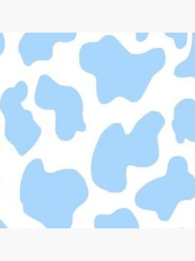 "Blue Cow Print, Blue Cow Design" Poster by AMS-ART | Redbubble