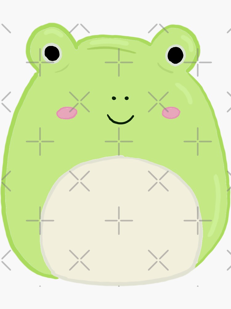 "Squishmallow Frog" Sticker for Sale by pinkc0w | Redbubble