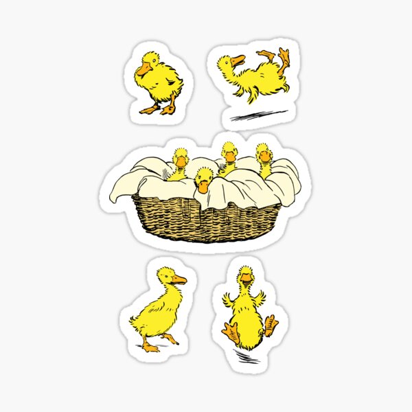 "Ducks in a Row: Cecil Aldin early 1900's" Sticker for Sale by ebrawne ...