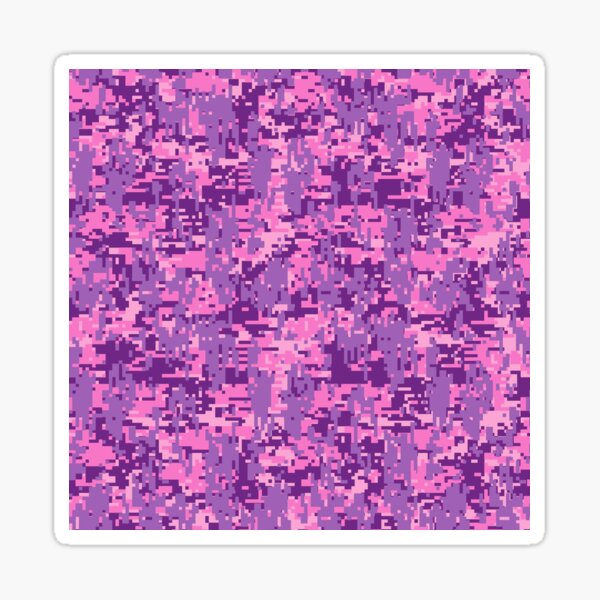 "Pink Digital Camo" Sticker for Sale by Garaga | Redbubble