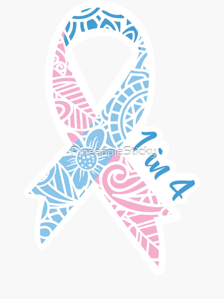 "Pregnancy and Infant Loss Awareness Ribbon - 1 in 4" Sticker for Sale ...