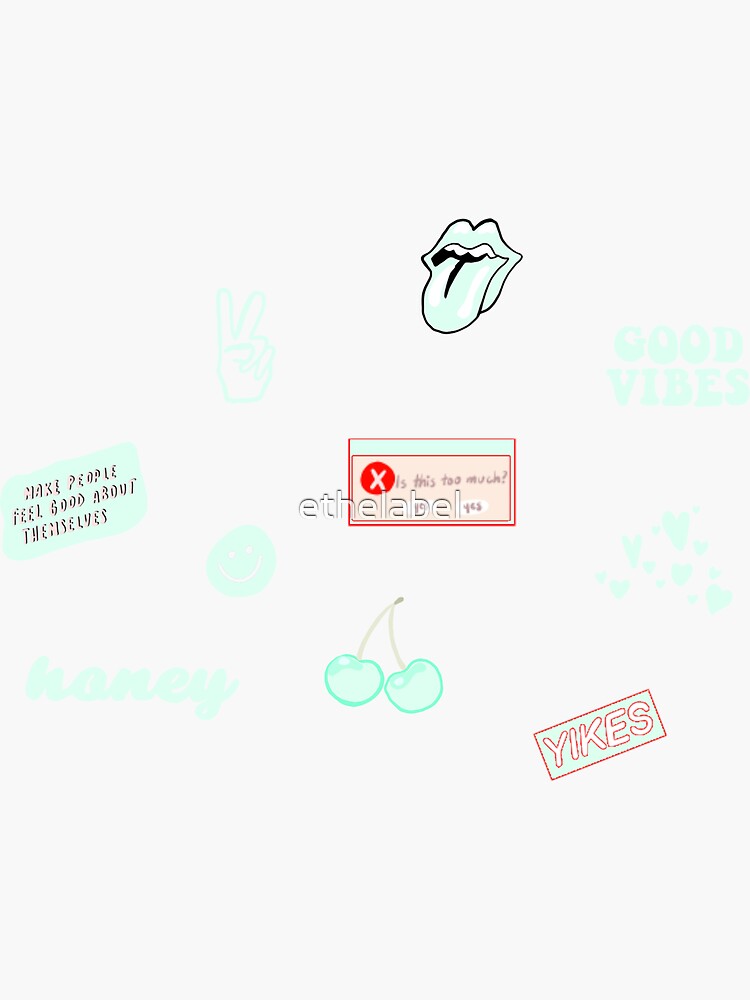 "Pastel Green Aesthetic Sticker Pack" Sticker by ethelabel | Redbubble