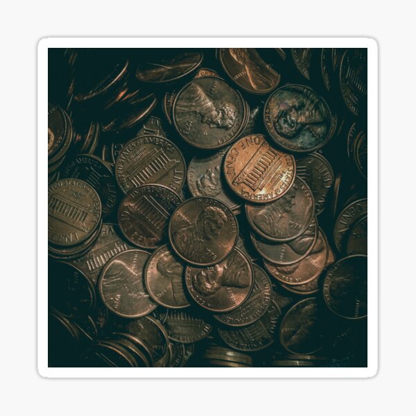 "The Almighty Penny" Sticker for Sale by TheManorShop | Redbubble