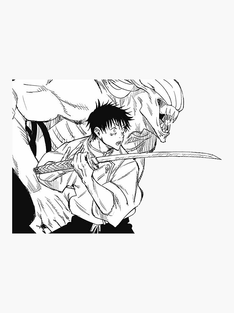 Pegatina «Yuta luchando con Rika - Jujutsu Kaisen Vol 0 Manga» de ...