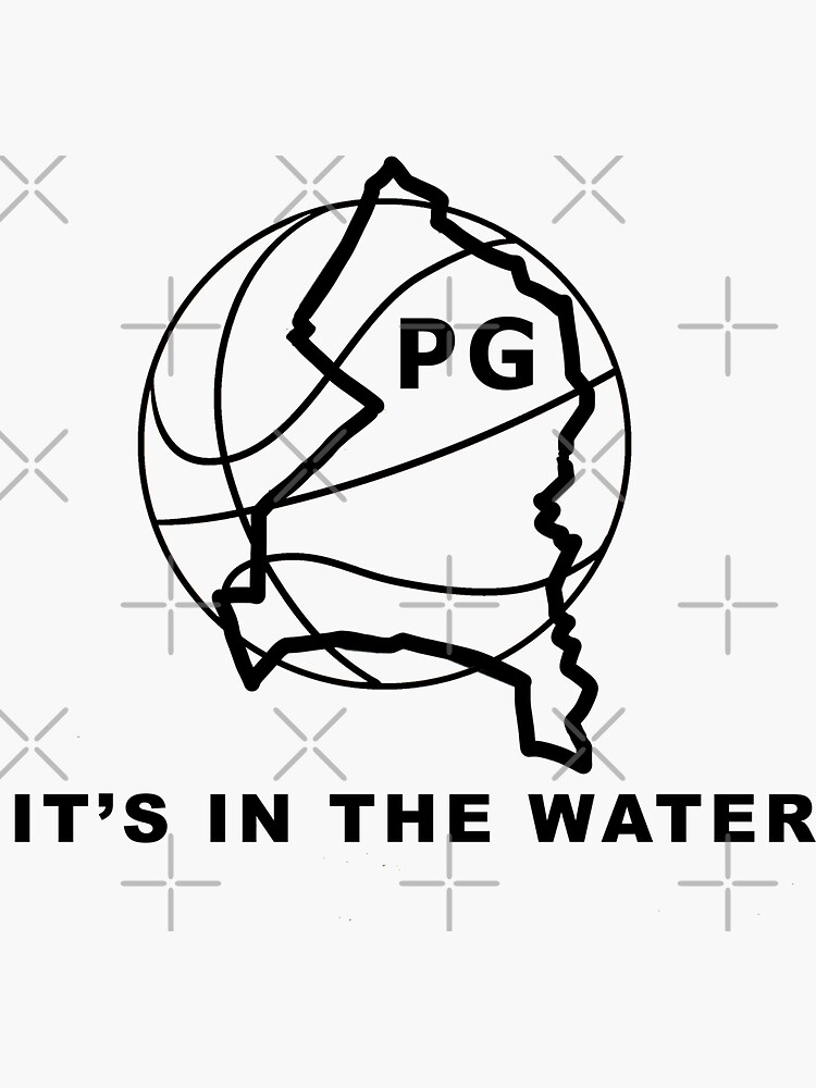 "PG County It's in the Water" Sticker for Sale by skillzyshawart ...