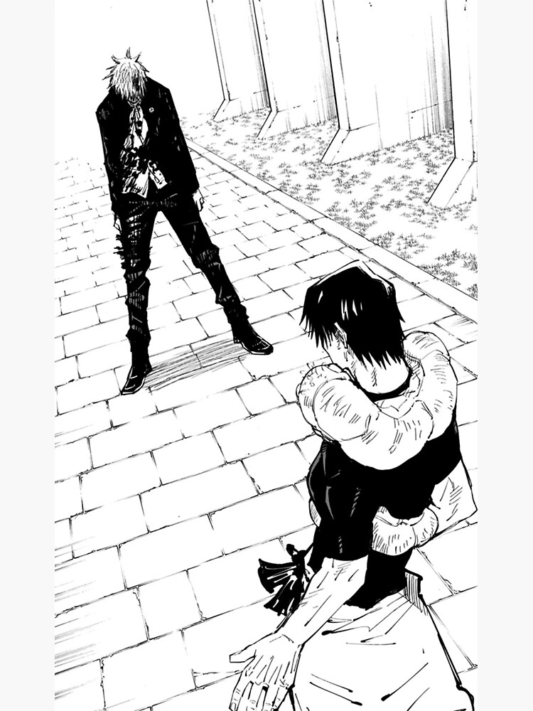 "Gojo confronts Toji - Jujutsu Kaisen Manga Panel" Sticker for Sale by ...