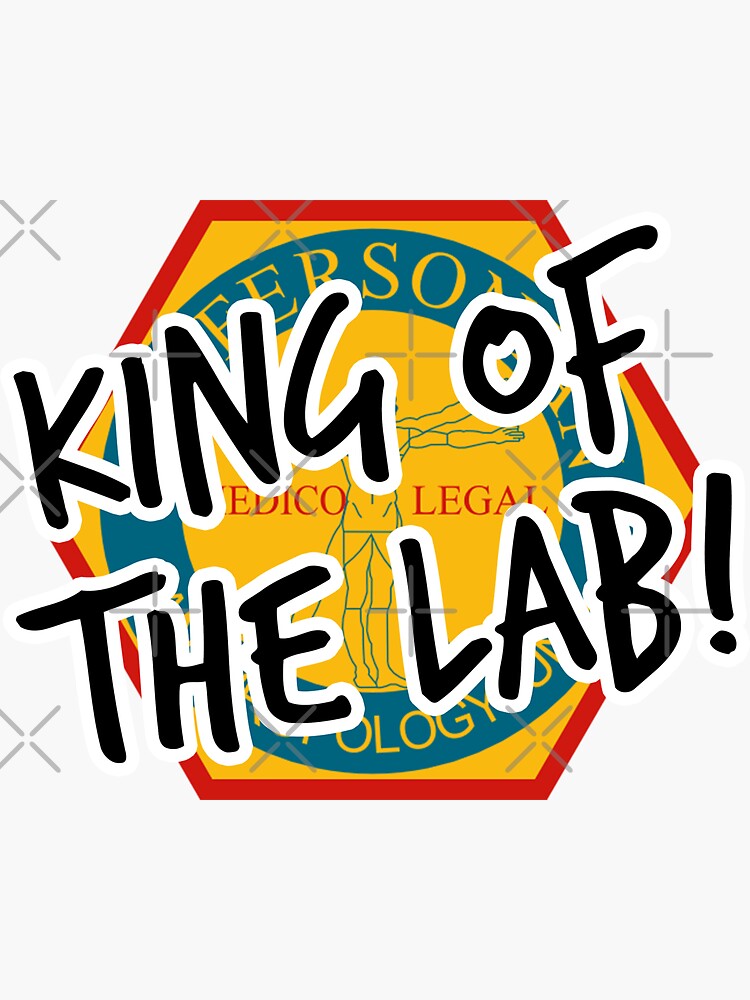 "BONES - King Of The Lab!" Sticker for Sale by aprilkristiine | Redbubble