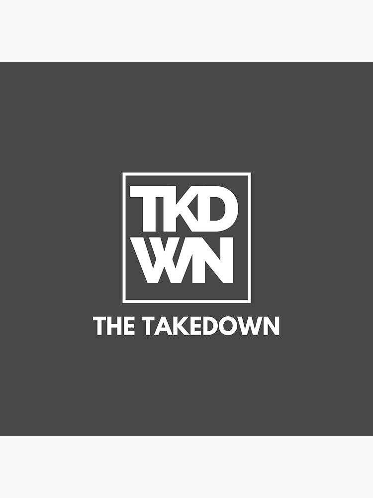 "The Takedown - Grey Logo" Sticker for Sale by TheTakedown2019 | Redbubble
