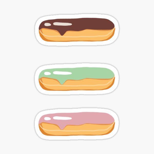 "Eclair Sticker Set" Sticker by heypeydesigns | Redbubble