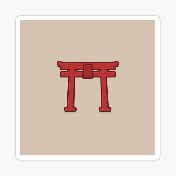"Japanese Tori Gate" Sticker for Sale by zacrizy | Redbubble
