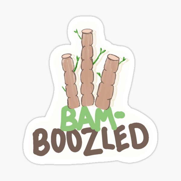 "Bamboozled" Sticker by spaceandsonder | Redbubble