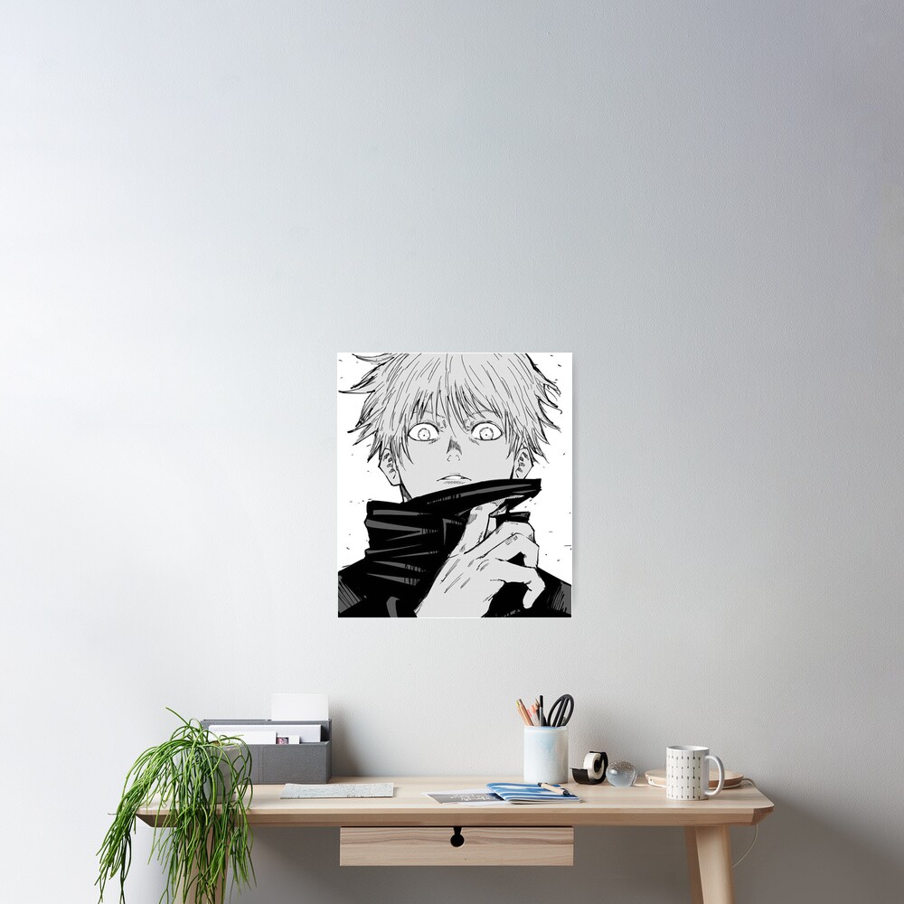 "Satoru Gojo Manga Panel Jujutsu Kaisen" Poster von animesky | Redbubble