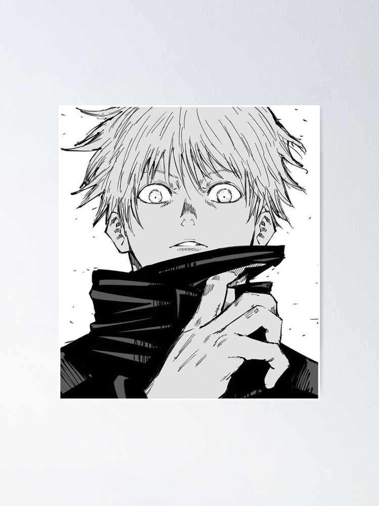 "Satoru Gojo Manga Panel Jujutsu Kaisen" Poster von animesky | Redbubble