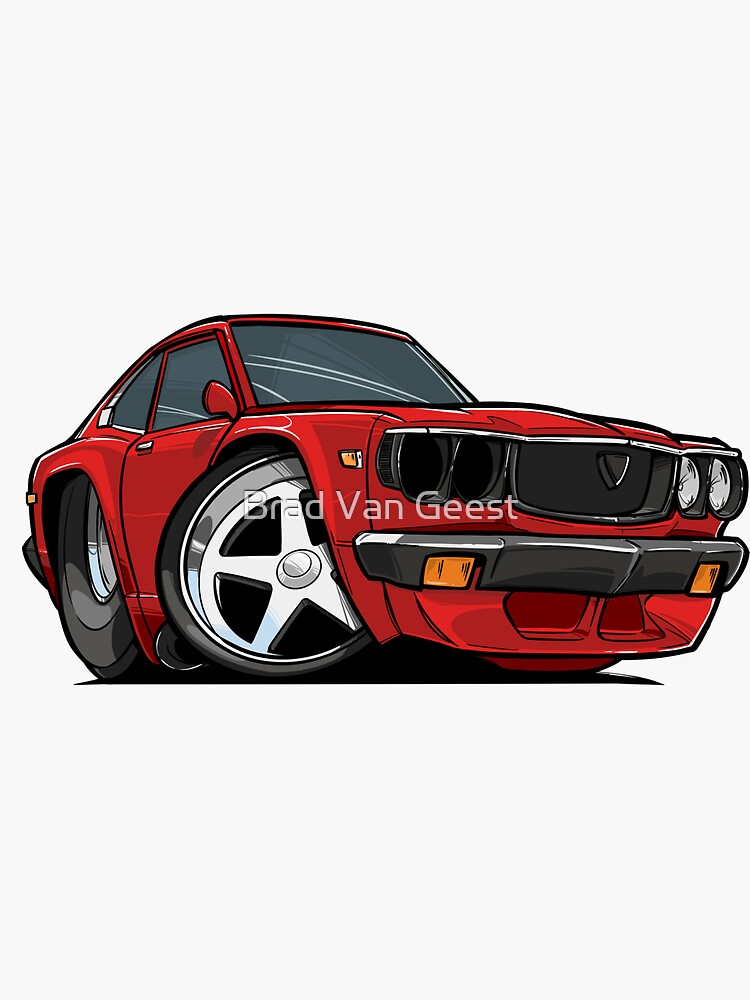 "Mazda RX3 Coupe" Sticker by killustrator | Redbubble