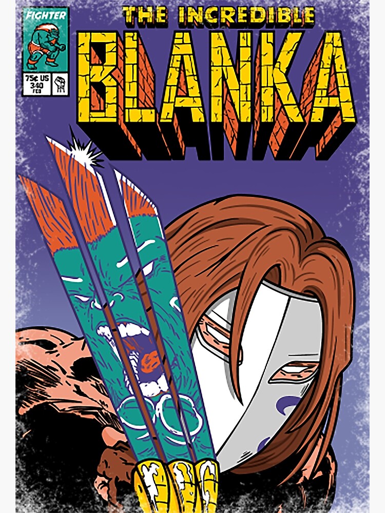 "The Incredible Blanka!" Poster for Sale by Telephonenumber | Redbubble