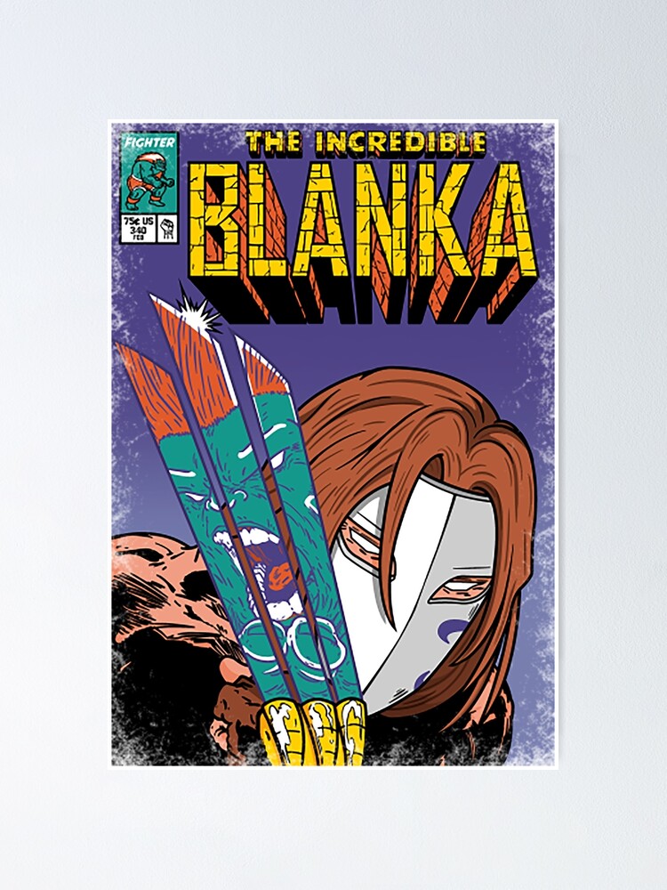 "The Incredible Blanka!" Poster for Sale by Telephonenumber | Redbubble