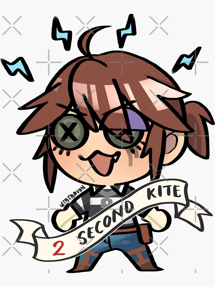 "2 second kite" Sticker for Sale by utatapyon | Redbubble