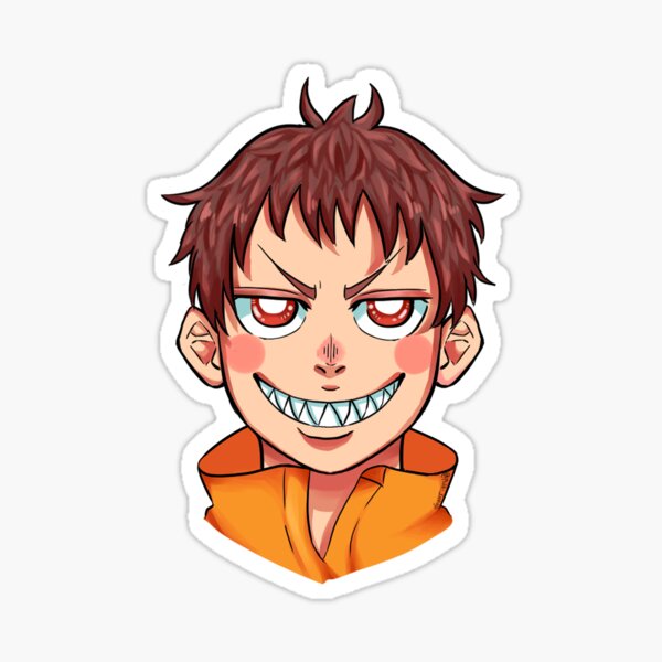 "Fire force Shinra Kusakabe" Sticker by MultiRennys | Redbubble