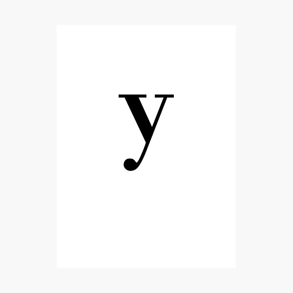 "Alphabet letter 'y'" Photographic Print for Sale by MitokDesignShop ...