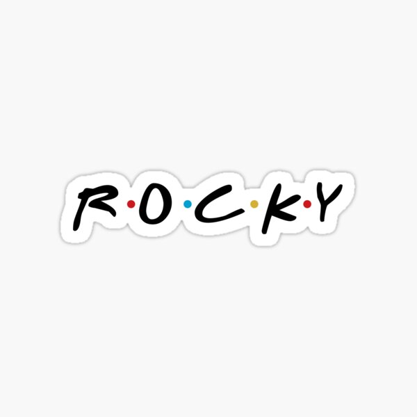 Rocky Name Stickers | Redbubble