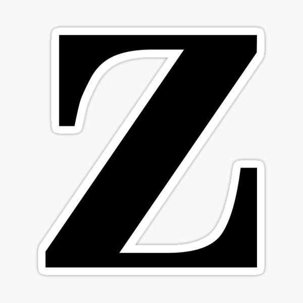"Alphabet letter 'z'" Sticker for Sale by MitokDesignShop | Redbubble