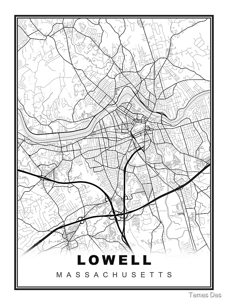 "Lowell Map" Poster for Sale by sibudas | Redbubble