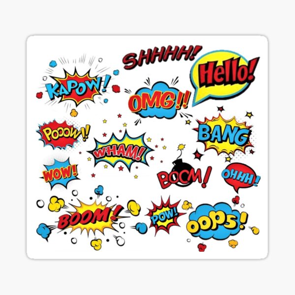 "Comic Art " Sticker for Sale by brianjsalty | Redbubble