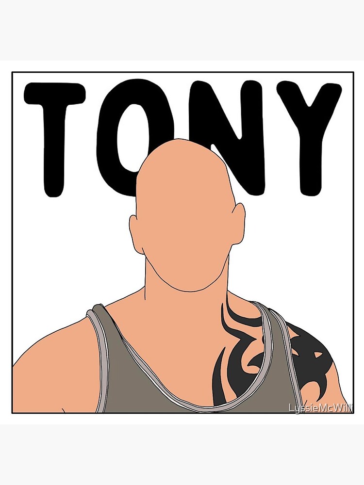 "Survivor's Two Time Winner: Tony" Sticker by LyssieMcWilli | Redbubble