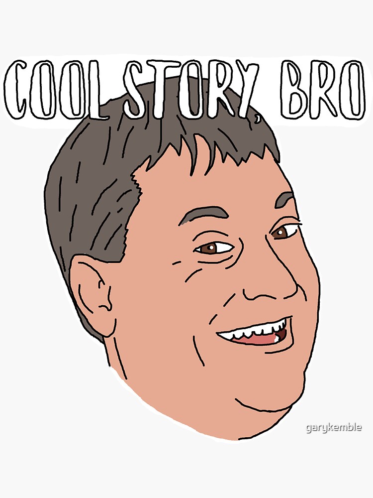 "COOL STORY, BRO | VINTAGE MEMES" Sticker for Sale by garykemble ...