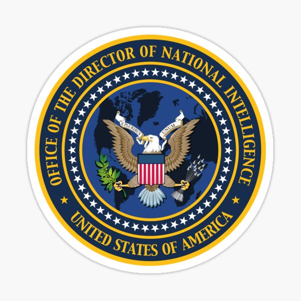 "OFFICE OF THE DIRECTOR OF NATIONAL INTELLIGENCE DNI SEAL" Sticker for ...