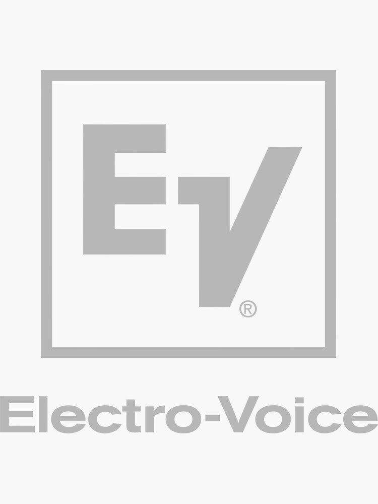 " Electro-Voice EV Professional Loudspeakers Mics Grey" Sticker for ...