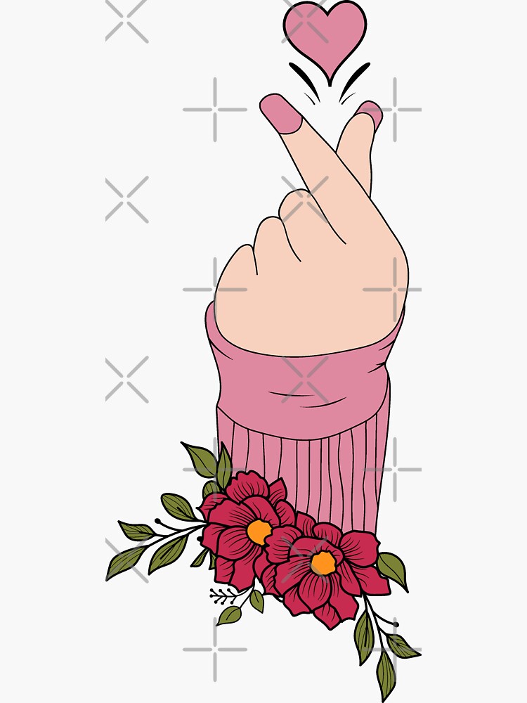 "Hand snapping Heart" Sticker for Sale by smmrdesign | Redbubble