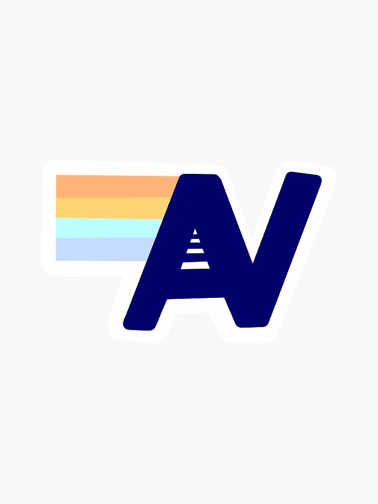 "Beachy Aviator Nation Logo " Sticker for Sale by Leila125 | Redbubble