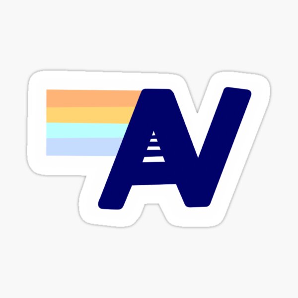 "Beachy Aviator Nation Logo " Sticker for Sale by Leila125 | Redbubble