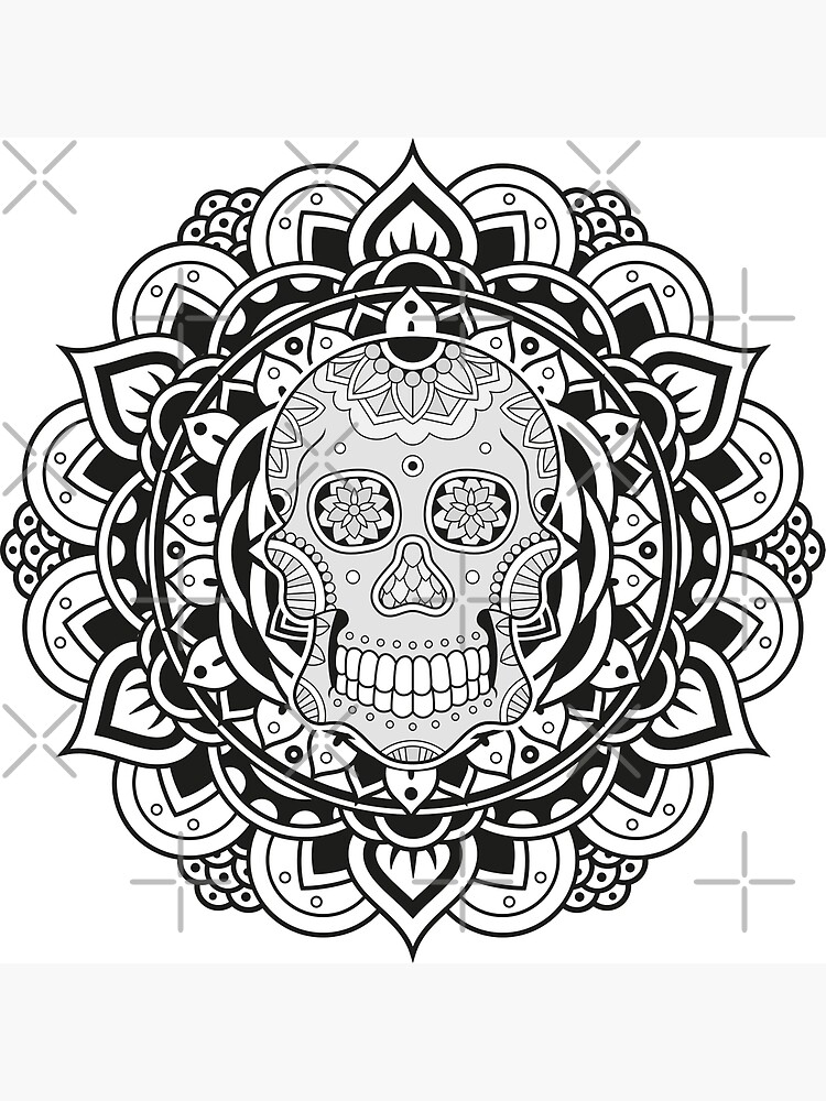 "Mandala Skull" Art Print for Sale by MarcoCapra89 | Redbubble
